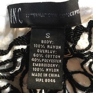 INC International Concepts | Tops | I N C Szs Sleeveless Embroidered ...